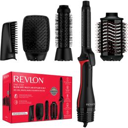 Revlon Multihaarstyler "ONE-STEP Air Styler 5-in-1 mit Revlon Original-Kopf - RVDR5371E", schwarz, B:11cm H:34cm T:8cm, Multihaarstyler, Unbegrenzte