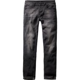 Bequeme Jeans Brandit "Brandit Rover Denim Jeans black", Herren, Gr. 34/36, L&auml;nge 36, schwarz, 88% Baumwolle, 10% Polyester, 2% Elasthan, unifarben, normal, Jeans