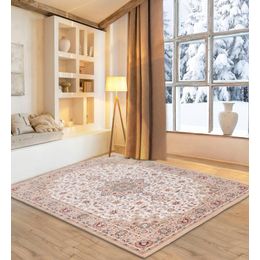 Wollteppich OTTO HOME, B:200cm H:10mm L:300cm, beige, Schurwolle, Teppiche, "Oriental D1", reine Wolle, Orient-Optik, Wohnzimmer