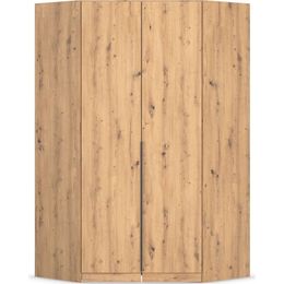 Eckkleiderschrank OTTO HOME, B:117cm H:229cm T:117cm, braun, Holzwerkstoff, Schr&auml;nke, "Kleiderschrank Schrank Ankleidezimmer Schlafzimmer Garderobe