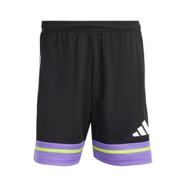 adidas Performance Sportshorts 'Squadra 25' Herren Gr&ouml;&szlig;e M limette / dunkellila / schwarz