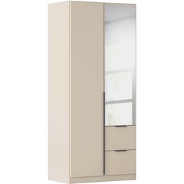 Dreht&uuml;renschrank OTTO HOME, B:91cm H:210cm T:54cm, beige, Holzwerkstoff, Schr&auml;nke, "Kleiderschrank Schrank Garderobe AGORDO mit Dekor- oder