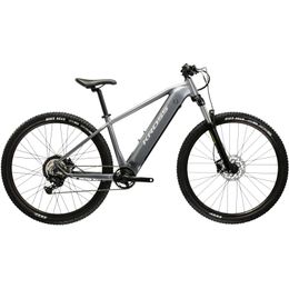 KROSS E-Bike "KROSS E-MTB Hexagon Boost 1.0 522 29 Zoll grau", 43cm, 29 Zoll (73,66cm), grau, Elektrofahrr&auml;der, Pedelec, Elektrofahrrad f&uuml;r Damen und