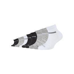 Camano M&auml;dchen Sneakersocken "mesh ventilation", Gr. 31, schwarz, Baumwollmischung, gestreift, Socken, Mesh-Bel&uuml;ftung f&uuml;r perfektes Fu&szlig;klima bei
