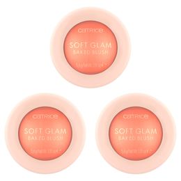 Catrice Damen Rouge "Soft Glam Baked Blush", 16,8 gpeachy breeze, Teint-Kosmetika, Lichtreflektierende Perlen f&uuml;r eine strahlende Ausstrahlung