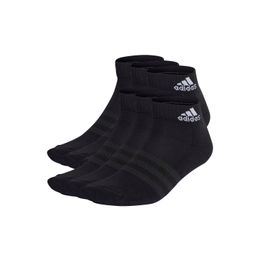 Herren Kurzsocken "Socken Cushioned Sportswear Ankle 6P 6er Pack", adidas originals, Gr. 37, schwarz, Obermaterial: 62% Baumwolle CO. 34% Polyester