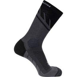 Salomon Herren Sportsocken "SPEEDCROSS CREW", Gr. S, schwarz, Obermaterial: 47% Wolle, 41% Polyamid, 9% Polypropylen, 3% Elasthan, Socken, f&uuml;r