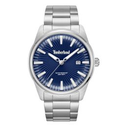 Timberland Damen Quarzuhr "Birch Road"silberfarben, blau, Armbanduhren, Armbanduhr, Herrenuhr, Edelstahlarmband, analog, Tag