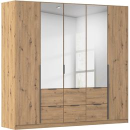 Dreht&uuml;renschrank OTTO HOME, B:226cm H:210cm T:54cm, braun, Holzwerkstoff, Schr&auml;nke, "Kleiderschrank Schrank Garderobe AGORDO mit Dekor- oder
