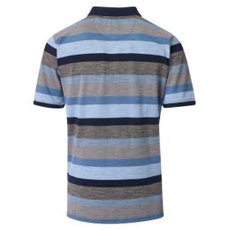 Casamoda Herren Poloshirt "Casamoda Polo-Shirt gestreift", blau, Gr. XL, 95% Baumwolle, 5% Elasthan, Shirts