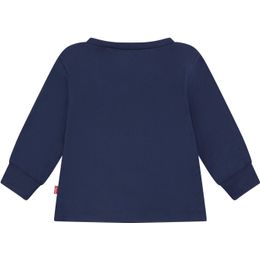 LEVI'S KIDS Jungen Langarmshirt "BATWING TEE", blau, Gr. 9, bedruckt, Single Jersey, Obermaterial: 100% Baumwolle, Shirts, UNISEX