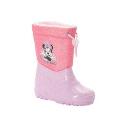 Disney M&auml;dchen Gummistiefel "Minnie", Gr. 33, pink, Synthetik, mehrfarbig, Schuhe, gef&uuml;ttert