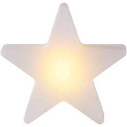 JUST LIGHT LED Gartenleuchte "AKKU STAR", 1, H: 39,5cm, 1 Stk.wei&szlig;, Leuchten, Akkubetrieben, IP44, Dimmbar &uuml;ber Infrarot-Fernbedienung, RGB+W