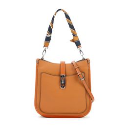 Harpa Damen Schultertasche "JAVANA"cognac, Kunstfaser, mehrfarbig, Taschen, in zeitlosem Design