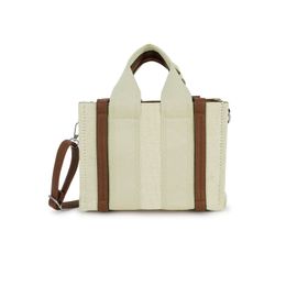 Harpa Damen Schultertasche "TAMI"cognac, Polyurethan (PU), mehrfarbig, Taschen, mit sportlichen Canvas-Streifen
