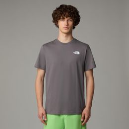 The North Face Herren T-Shirt "NSE Box T-Shirt f&uuml;r Herren"smoked pearl, hero blau, Gr. M, Obermaterial: 100% Baumwolle, Shirts, klassischer