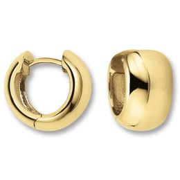 ONE ELEMENT Damen Paar Creolen "Ohrringe Creolen aus 333 Gelbgold &Oslash; 13,5 x 8,0 mm", Damen, Gelbgold 333 Goldgold, Gelbgold 333, Gold, Ohrringe, Fein