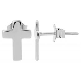 Adelia&acute;s ADELIA ́S Damen Paar Ohrh&auml;nger "Damen Ohrstecker aus 925 Sterling Silber mit Kreuz", Damen, Silber 925 (Sterlingsilber), silber, Silber 925