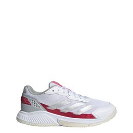 adidas Performance Sportschuh 'Courtquick' Damen Gr&ouml;&szlig;e 42.5/43 grau / rot / wei&szlig;