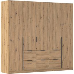 Dreht&uuml;renschrank OTTO HOME, B:226cm H:229cm T:54cm, braun, Holzwerkstoff, Schr&auml;nke, "Kleiderschrank Schrank Garderobe AGORDO mit Dekor- oder