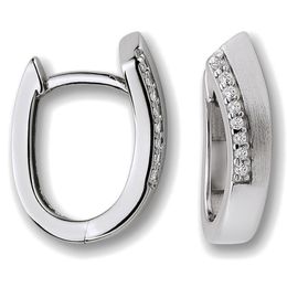 ONE ELEMENT Damen Paar Creolen "Zirkonia Ohrringe Creolen aus 925 Silber", Damen,mit Zirkonia, Silber 925 (Sterlingsilber), silber, Silber 925