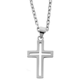 Adelia&acute;s ADELIA ́S Damen Kettenanh&auml;nger "trendiger Kreuz Anh&auml;nger aus 925 Sterling Silber", Silber 925 (Sterlingsilber), silber, Silber 925 (Sterlingsilber),