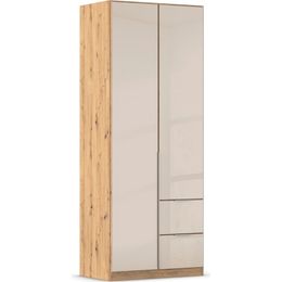 Dreht&uuml;renschrank OTTO HOME, B:91cm H:229cm T:54cm, beige, Holzwerkstoff, Schr&auml;nke, "Kleiderschrank Kleiderschr&auml;nke Schrank Garderobe AGORDO mit