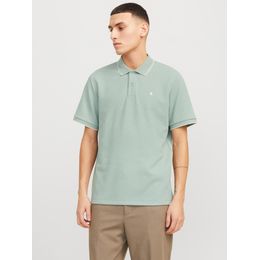Jack & Jones JACK & JONES Herren Poloshirt "JJEAUSTIN POLO SS NOOS", gr&uuml;n, Gr. S, unifarben, Jersey, Obermaterial: 58% Polyester, 40% Baumwolle, 2% Elasthan,