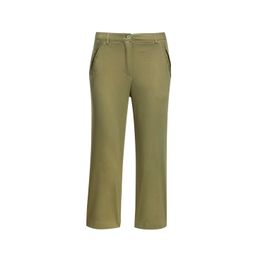GOLDNER Damen 2-in-1-Hose "Hose", gr&uuml;n, Gr. 44, Obermaterial: 97% Baumwolle CO. 3% Elasthan EL., Hosen