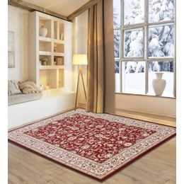 Wollteppich OTTO HOME, B:133cm H:10mm L:190cm, rot, Schurwolle, Wohnzimmer, Teppiche, "Oriental D2", reine Wolle, Orient-Optik, Wohnzimmer