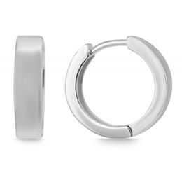 Adelia&acute;s ADELIA ́S Damen Paar Creolen "Unisex Creolen aus poliertem 925 Sterling Silber &Oslash; 13 mm", Unisex, Silber 925 (Sterlingsilber), silber, Silber 925