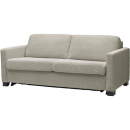 Schlafsofa Home Affaire, B:166cm H:81cm T:98cmstone, 88% Polyester, 12% Polyacryl, Jugendzimmer, Sofas, "Vionelle, 2-Sitzer mit Kaltschaummatratze
