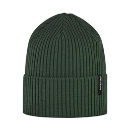 BULA Herren Beanie, gr&uuml;n, unifarben, 50% Wolle, 50% Polyacryl, M&uuml;tzen, aus kuscheligem Material