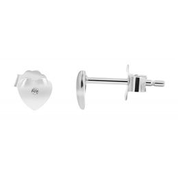 Adelia&acute;s ADELIA ́S Damen Paar Ohrh&auml;nger "Damen Ohrstecker aus rhodiniertem 925 Sterling Silber mit Herz", Damen, Silber 925 (Sterlingsilber), silber, Silber