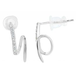 Adelia&acute;s ADELIA ́S Damen Paar Ohrh&auml;nger "Damen Ohrstecker aus 925 Sterling Silber und Zirkonia", Damen, Silber 925 (Sterlingsilber), silber, Silber 925