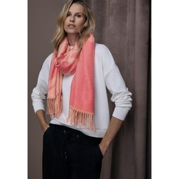 Street One Damen Schallight apricot, gemustert, Stoff, 100% Polyester, Modet&uuml;cher, mit grafischem Muster