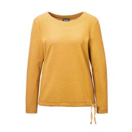 GOLDNER Damen Kurzarmshirt "Kurzgr&ouml;&szlig;e Sweatshirt", gelb, Gr. 23, Obermaterial: 70% Viskose CV. 25% Polyester PES. 5% Elasthan EL., Shirts