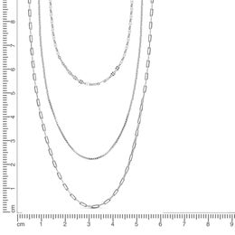 Celesta Damen Collierkettchen, 43cm, Silber 925 (Sterlingsilber), L: 38wei&szlig;, Silber 925 (Sterlingsilber), Halsketten