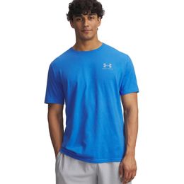 Under Armour Damen T-Shirt "UA M SPORTSTYLE LC SS", blau, Gr. M, Obermaterial: 60% Baumwolle, 40% Polyester, Shirts, Kurzarm, f&uuml;r sportliche