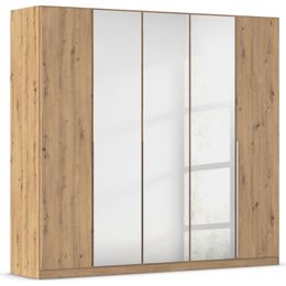 Dreht&uuml;renschrank OTTO HOME, B:226cm H:210cm T:54cm, braun, Holzwerkstoff, Schr&auml;nke, "Kleiderschrank Schrank Garderobe AGORDO mit Dekor- oder