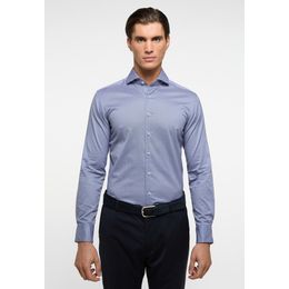 Eterna Herren Langarmhemd "SLIM FIT"blau, Gr. 42, Twill, 100% Baumwolle, Hemden, EASY IRON (b&uuml;gelleicht)