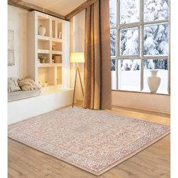 Wollteppich OTTO HOME, B:240cm H:10mm L:340cm, grau, Schurwolle, Wohnzimmer, Teppiche, "Oriental D1", reine Wolle, Orient-Optik, Wohnzimmer