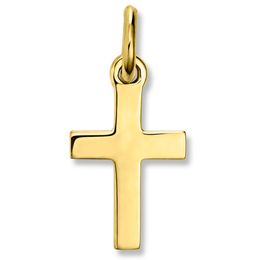 ONE ELEMENT Damen Kettenanh&auml;nger "Kreuz Anh&auml;nger aus 333 Gelbgold", Gelbgold 333 Gold, gold, Gelbgold 333, Gold, Schmuckanh&auml;nger, Dezente Symbolik &ndash;