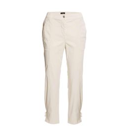 GOLDNER Damen Chinohose "Hose mit Teildehnbund", beige, Gr. 38, Obermaterial: 97% Baumwolle CO. 3% Elasthan EL., Hosen