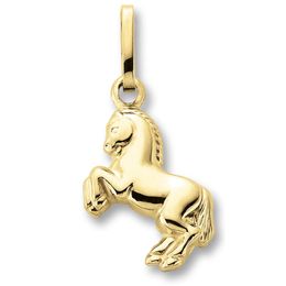 ONE ELEMENT M&auml;dchen Kettenanh&auml;nger "Pferd Anh&auml;nger aus 333 Gelbgold Pferd Anh&auml;nger aus 333 Gelbgold", Damen, Pferd, Gelbgold 333 Gold, gold, Gelbgold