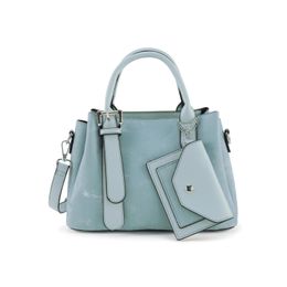 Harpa Damen Henkeltasche "SELUNE"hellblau, Polyurethan (PU), unifarben, Taschen, mit praktischer Mini-Geldb&ouml;rse