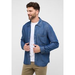 Eterna Herren Langarmhemd "MODERN FIT"mittelblau, Gr. XXL, Denim/Jeans, 100% Lyocell, Hemden, EASY IRON (b&uuml;gelleicht)