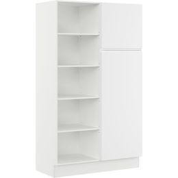 Mehrzweckschrank-Set IMPULS K&Uuml;CHEN, B:120cm H:206,2cm T:60cm, wei&szlig;, Holzwerkstoff, Pulverlack, Kastenm&ouml;bel-Sets, "Warschau", Vielf&auml;ltige Varianten