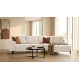 Ecksofa Home Affaire, B:256cm H:85cm T:198cm, beige, 100% Polyester, Wohnzimmer, Sofas, "Tournon, L-Form, Breite 256 cm, Webstoff, Chenille",