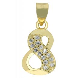 Adelia&acute;s ADELIA ́S Damen Kettenanh&auml;nger "modischer Unendlichkeitszeichen Anh&auml;nger aus 925 Sterling Silber", Silber 925 (Sterlingsilber), gold, Silber 925